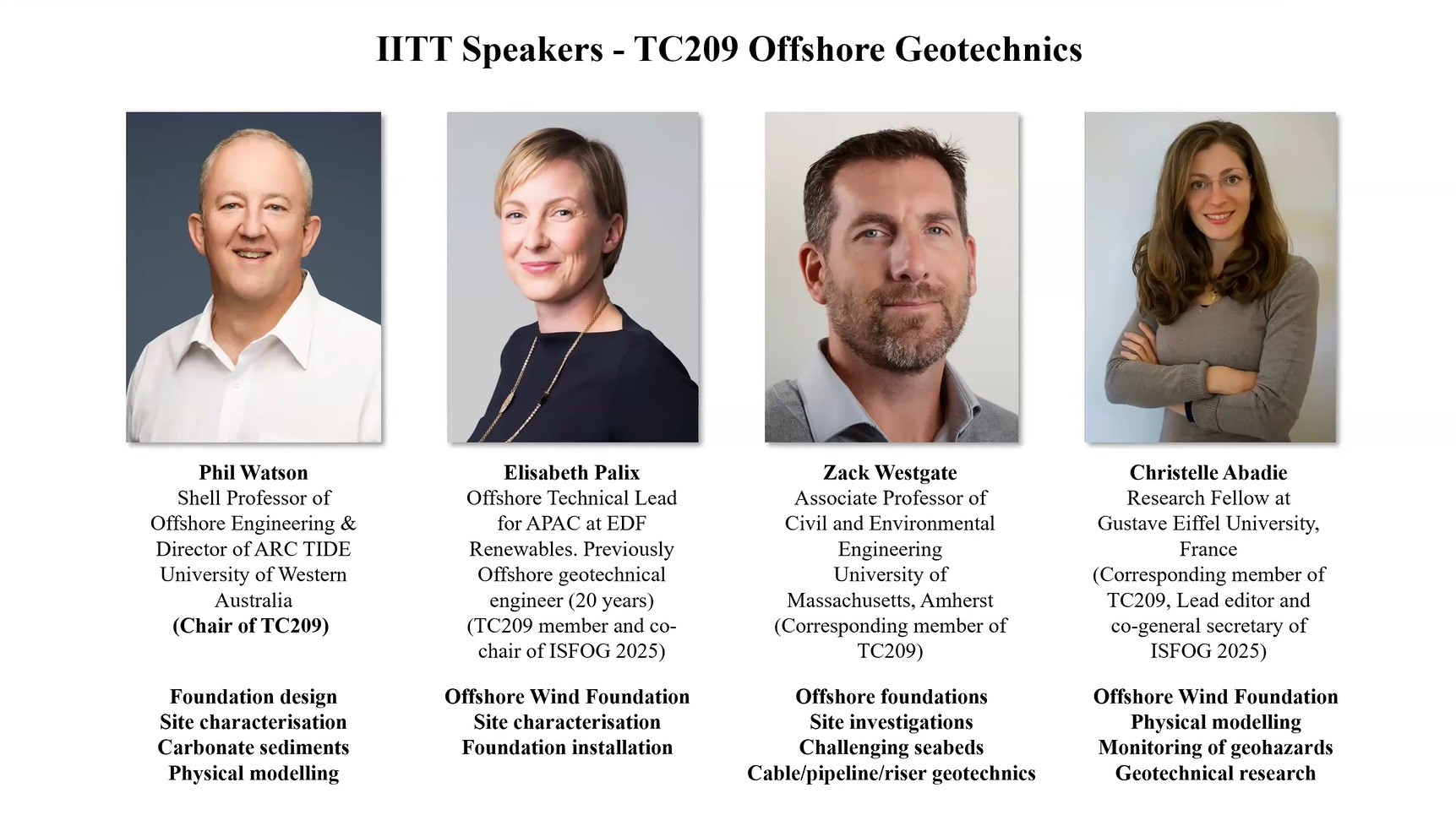 ISSMGE Interactive Technical Talk Episode 15: Offshore Geotechnics ...